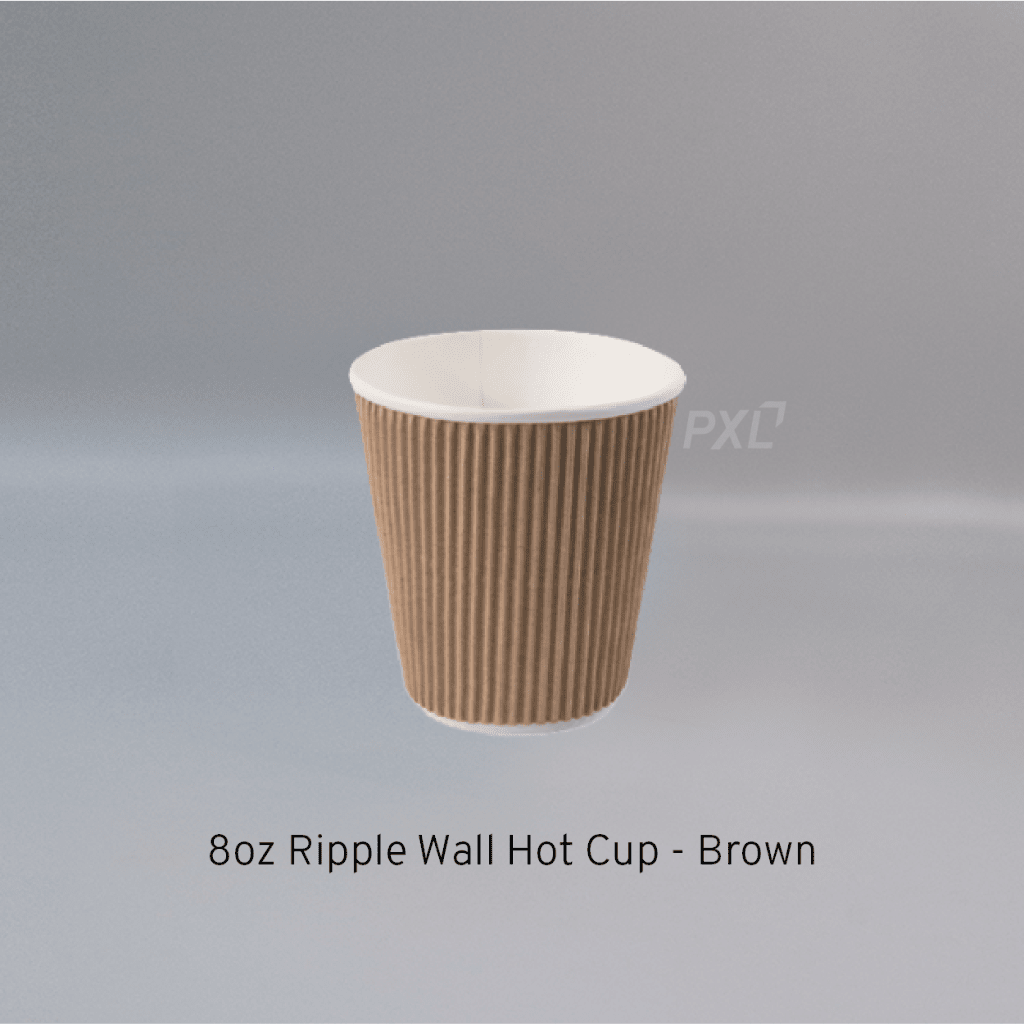 Heat-Resistant Ripple Wall Cups for Takeaway | PXL